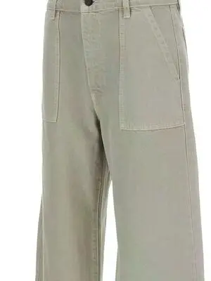 FRAME The Bow Barrel-leg Jeans - Neutrals