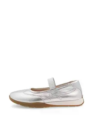FRAU FRAU Cross Hybrid Ballet Flats Silver