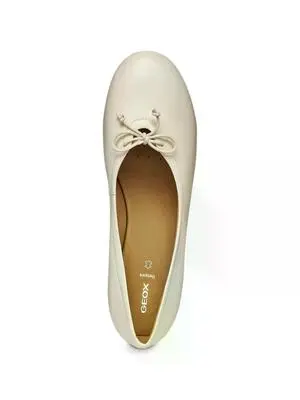 Geox Palmaria Ballet Flats With Bow Detailing - Neutrals