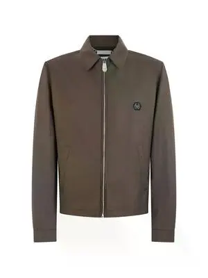 Philipp Plein Logo Plaque Zip-up Jacket