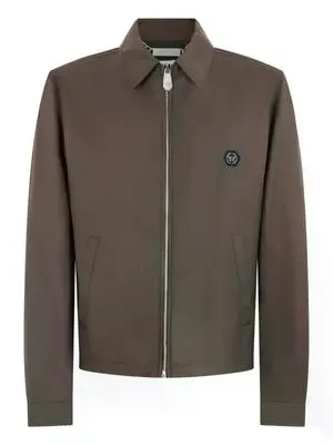 Philipp Plein Logo Plaque Zip-up Jacket