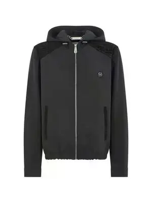 Philipp Plein Crocodile-effect Panelled Jacket