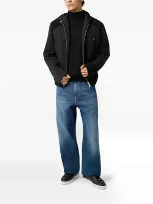Philipp Plein Crocodile-effect Panelled Jacket