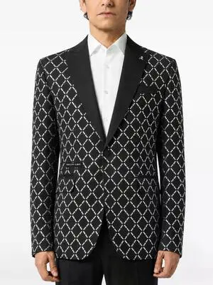 Philipp Plein Strass-embellished Blazer - Black