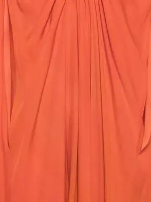 Raquel Diniz Emilia Draped Halterneck Maxi Dress