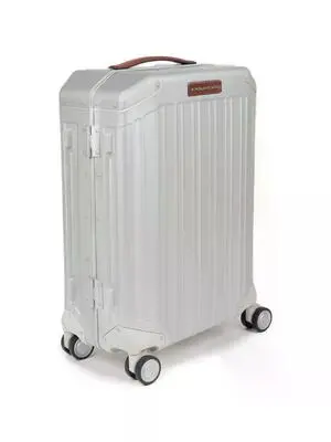 PIQUADRO Four Wheel Suitcase With Riveted Detailing