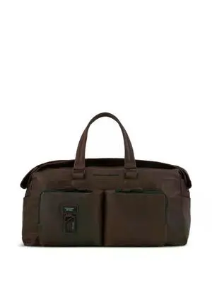 PIQUADRO Leather Duffel Bag - Brown