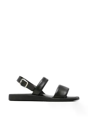 SERGIO MORETTI FIRENZE Padded Strap Buckle-fastening Sandals - Black