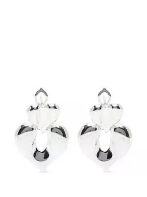 MISSOMA Molten Heart Drop Earrings - Silver