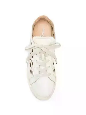 SERGIO MORETTI FIRENZE Cut-out Scalloped Sneakers