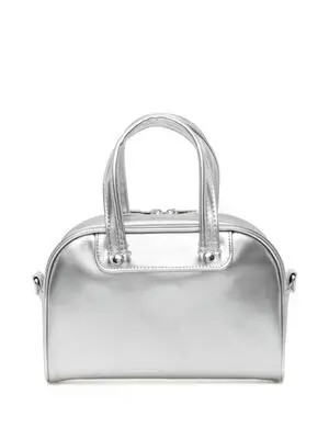 Adidas Logo Embossed Metallic Tote Bag