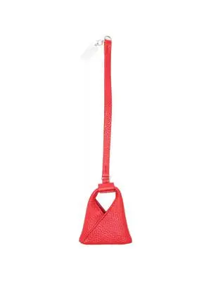 MAISON MARGIELA Leather Keyring - Red
