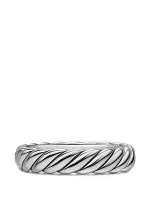 David Yurman Sterling Sculpted Cable Band Ring - Silver