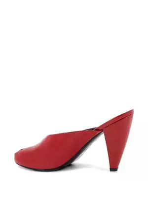 JUDE Patent Leather Mules - Red