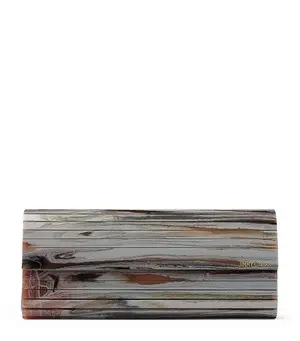 JIMMY CHOO Sweetie Marble Effect Clutch Bag - Grey