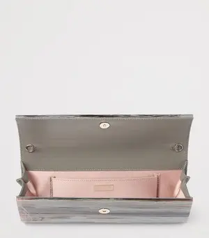 JIMMY CHOO Sweetie Marble Effect Clutch Bag - Grey