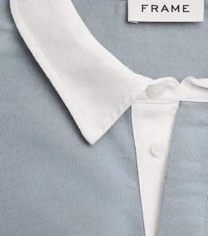FRAME Contrast-collar Rugby Polo Shirt