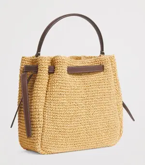 Tory Burch Small Raffia Bucket Bag