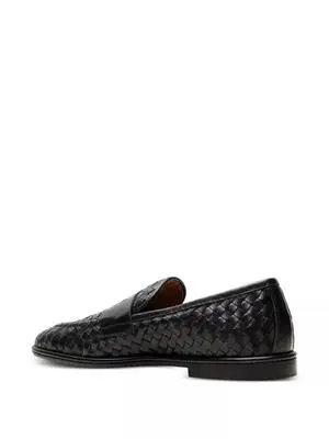 CHUCKIES Woven Leather Loafers