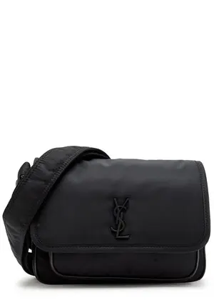 Saint Laurent Niki Padded Nylon Cross-body Bag - Black