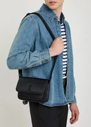 Saint Laurent Niki Padded Nylon Cross-body Bag - Black