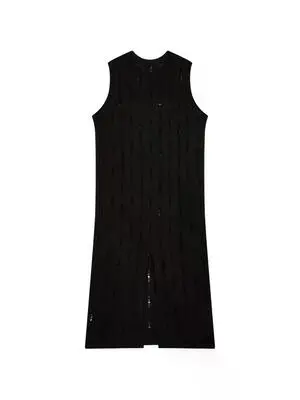 STUDIO TOMBOY Distressed Sleeveless Knit Dress - Black