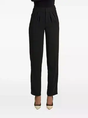 CONTESSA MILLS Medusa Fringe-trimmed Trousers - Black