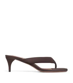 Alaïa Suede Thong Mules 55