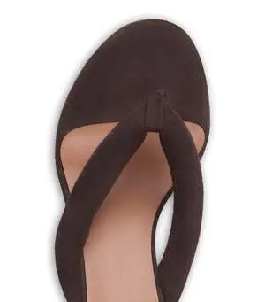 Alaïa Suede Thong Mules 55