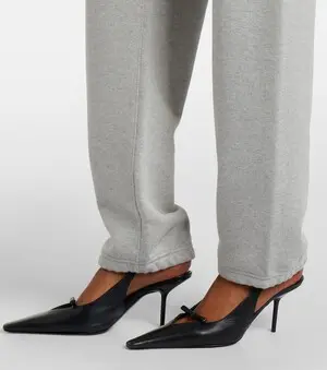 Victoria Beckham Jules Cotton Jersey Sweatpants