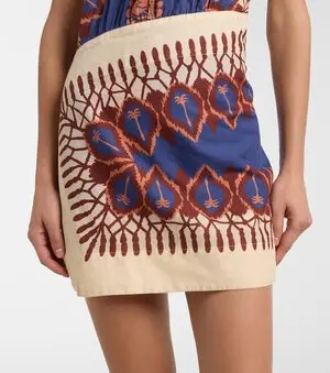 Johanna Ortiz Printed Cotton Mini Dress