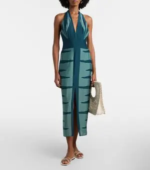 VIX PAULA HERMANNY Printed Midi Dress