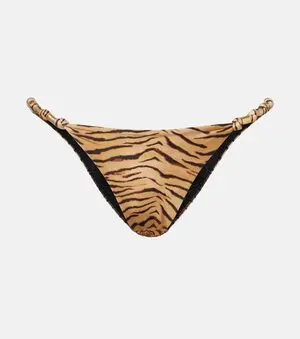 VIX PAULA HERMANNY X Rosie Huntington-whitely Paula Bikini Bottoms - Brown