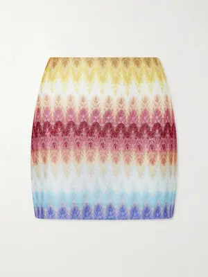 Missoni Crochet-knit Mini Skirt - Red