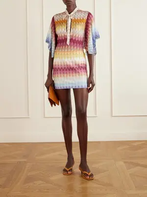 Missoni Crochet-knit Mini Skirt