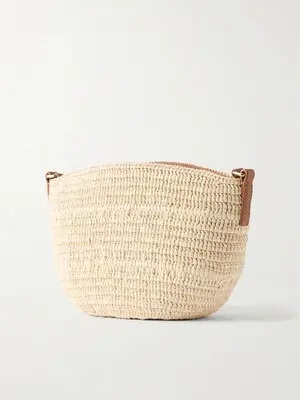 Loewe Eclipse Raffia Shoulder Bag - Neutrals
