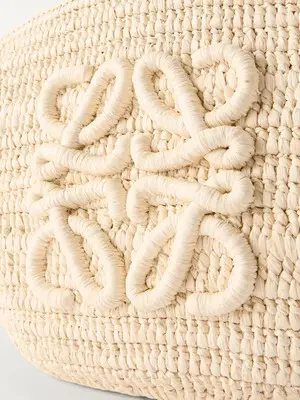 Loewe Eclipse Raffia Shoulder Bag - Neutrals
