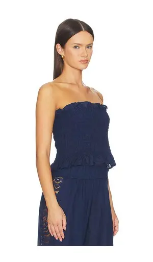 PQ SWIM Lexi Smocked Top