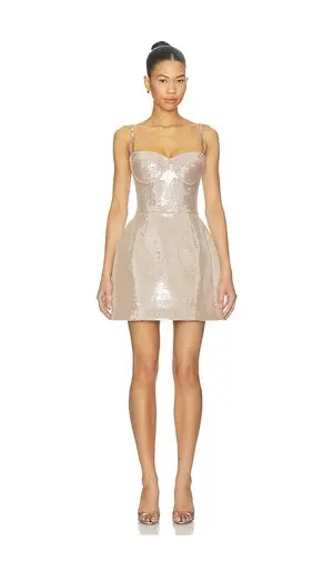 NADINE MERABI Sequined Mini Dress - Pink