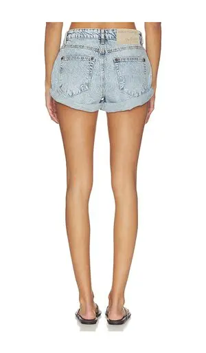 ONETEASPOON Bandits Low Waist Denim Shorts - Blue