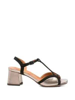 Chie Mihara 60mm Block Heel Sandals - Silver