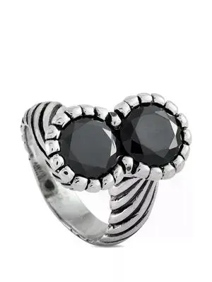 KING BABY STUDIO Sterling Two Stone Twisted Band Ring