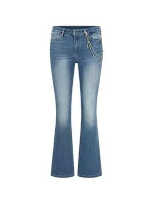Liu Jo Chain Detail Flared Jeans
