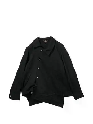 Comme Des Garçons Asymmetric Press-stud Jacket