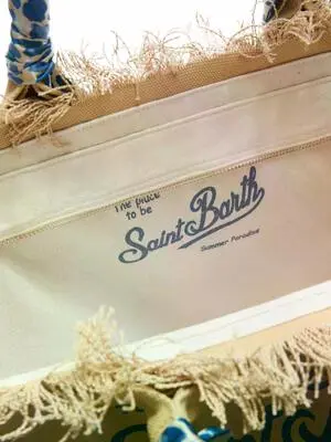 MC2 SAINT BARTH Logo-print Tote Bag - Neutrals