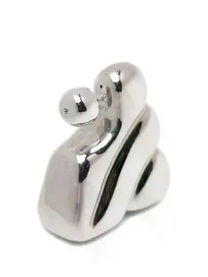 MARIA BLACK Bogota Wavy Trapezoid Earrings - Silver