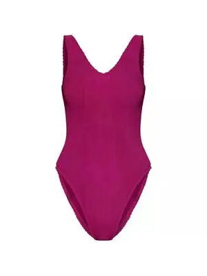 BOUND Mara Crinkle-effect Swimsuit - Red