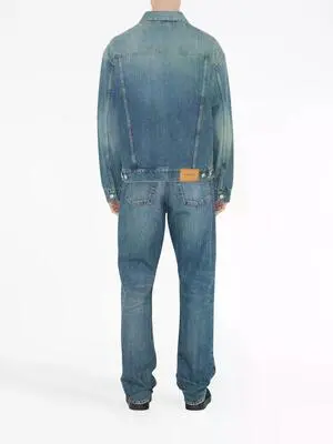 Burberry Straight-leg Washed Denim Trousers