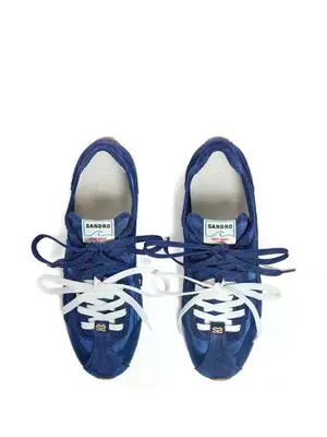 Sandro Light Wave Panelled Sneakers - Blue