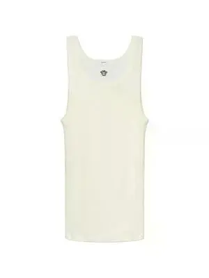 Versace Medusa Logo Wool Tank Top - Neutrals